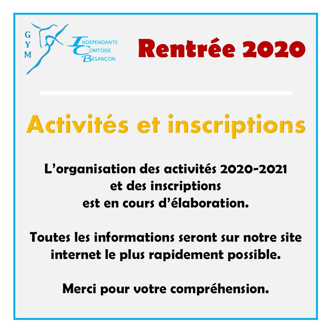 Rentrée 2020 – Indépendante Comtoise